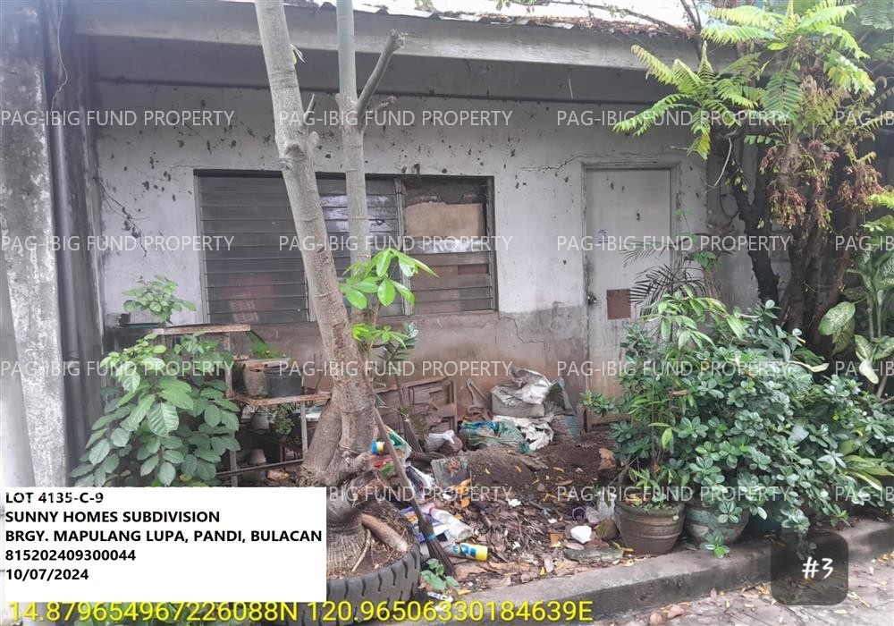PAG-IBIG Foreclosed Row House - Lot 4135-C-9 Sunny Homes Subd Mapulang ...